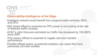 The Need for Complex Analytics from Forwarding Pipelines | PPTX | Computer Networking | Computing