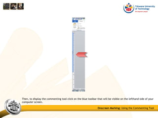 Onscreen marking: using the commenting tool | PPT