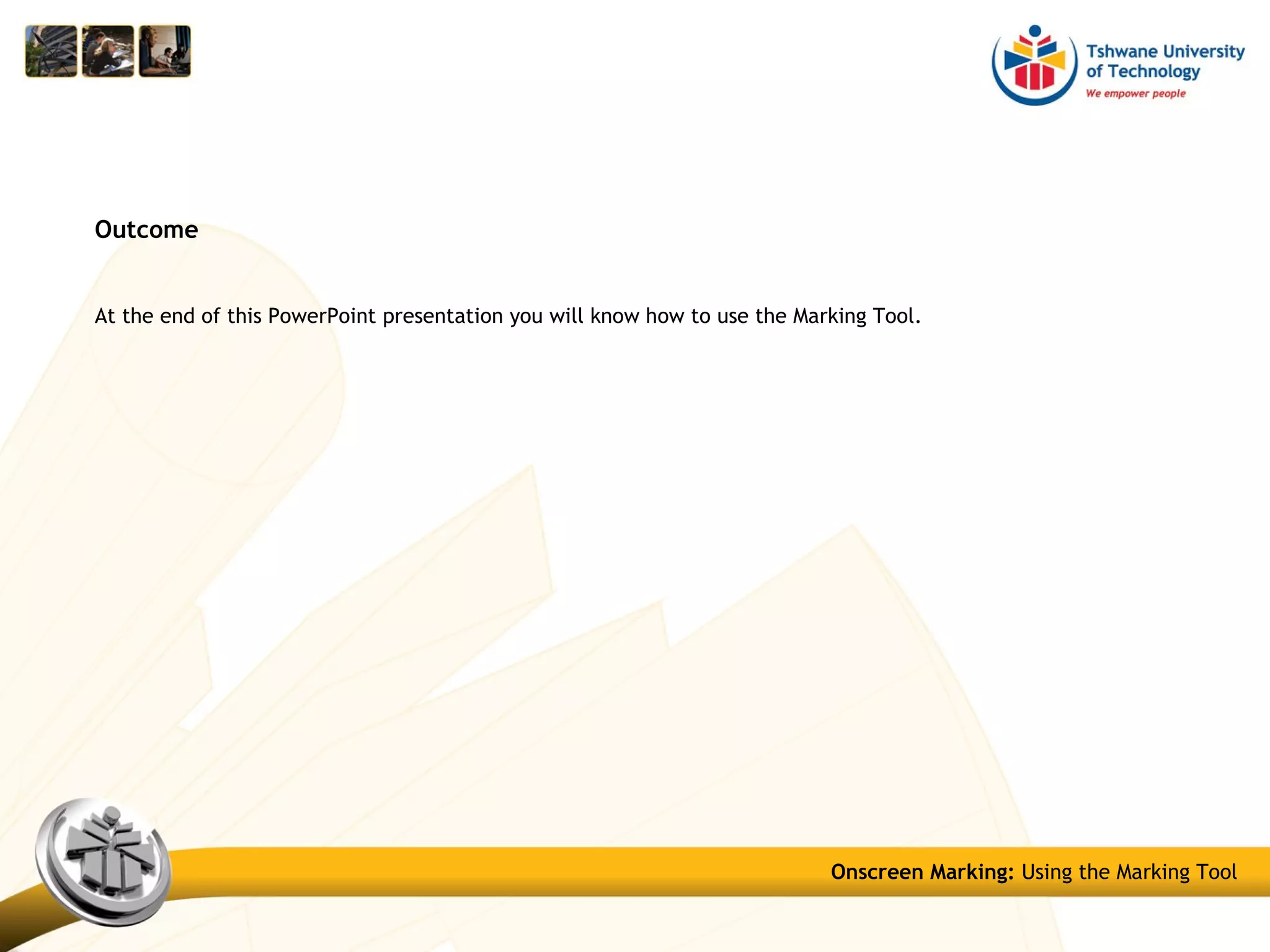 Onscreen marking: using the marking tool | PPT