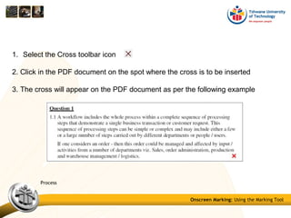 Onscreen marking: using the marking tool | PPT | Desktop Publishing | Computer Software and ...