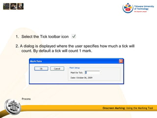 Onscreen marking: using the marking tool | PPT | Desktop Publishing | Computer Software and ...
