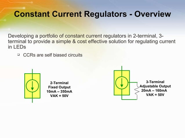 Constant Current Regulator for Driving LEDs | PPT