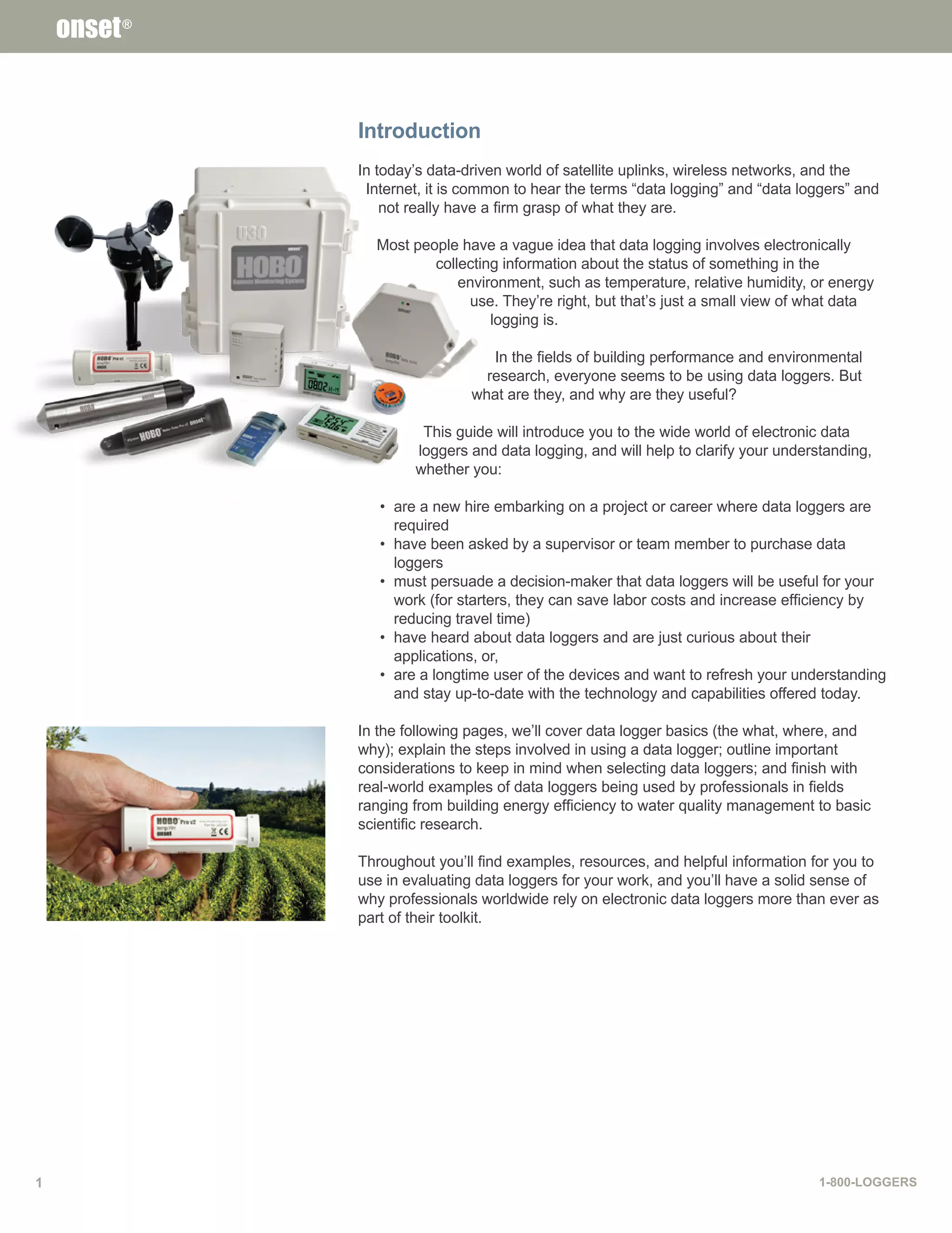 Onset Data Logger Basics | PDF