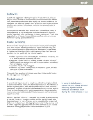 Onset Data Logger Basics | PDF