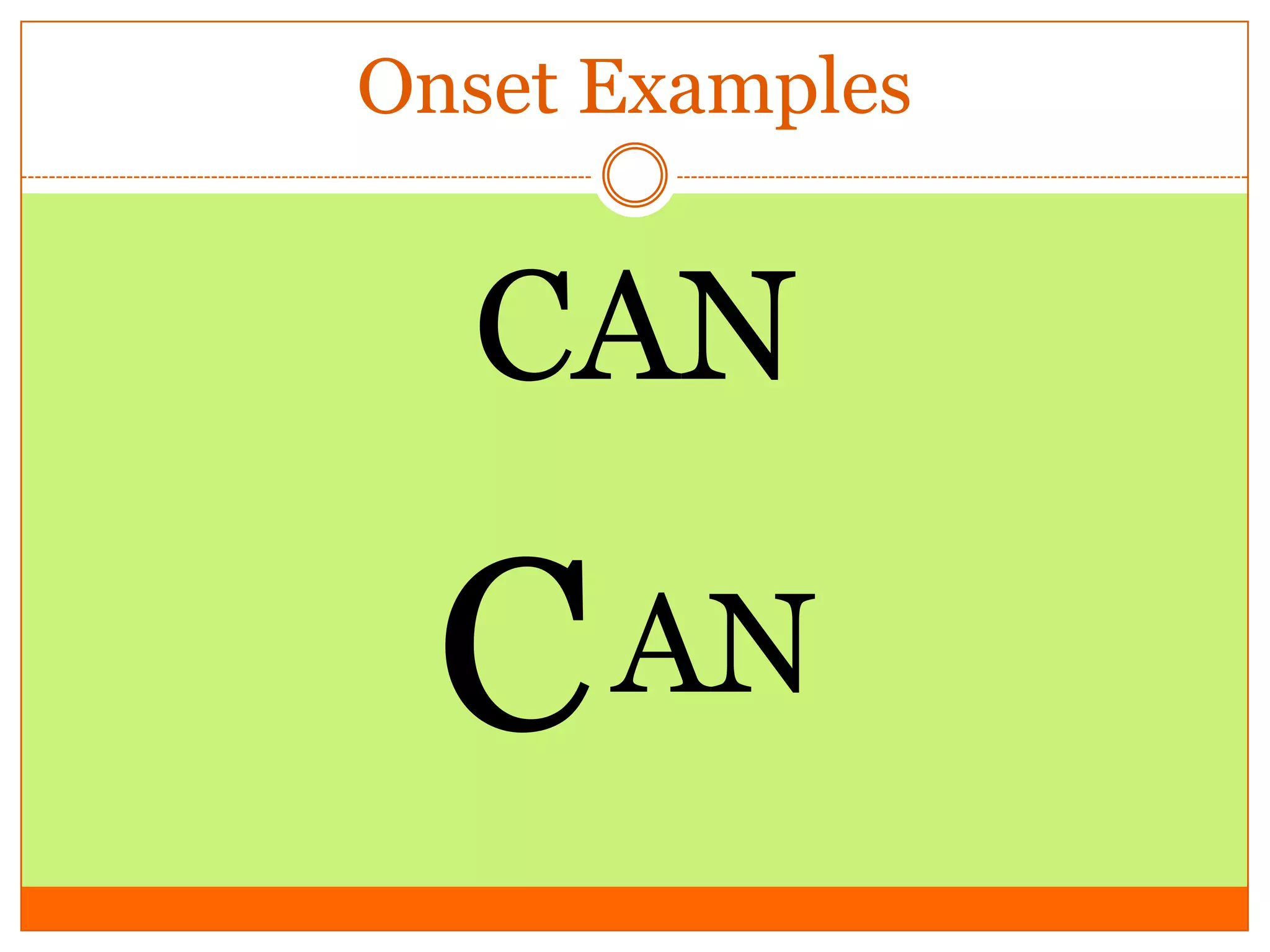 Onset and Rime | PPTX
