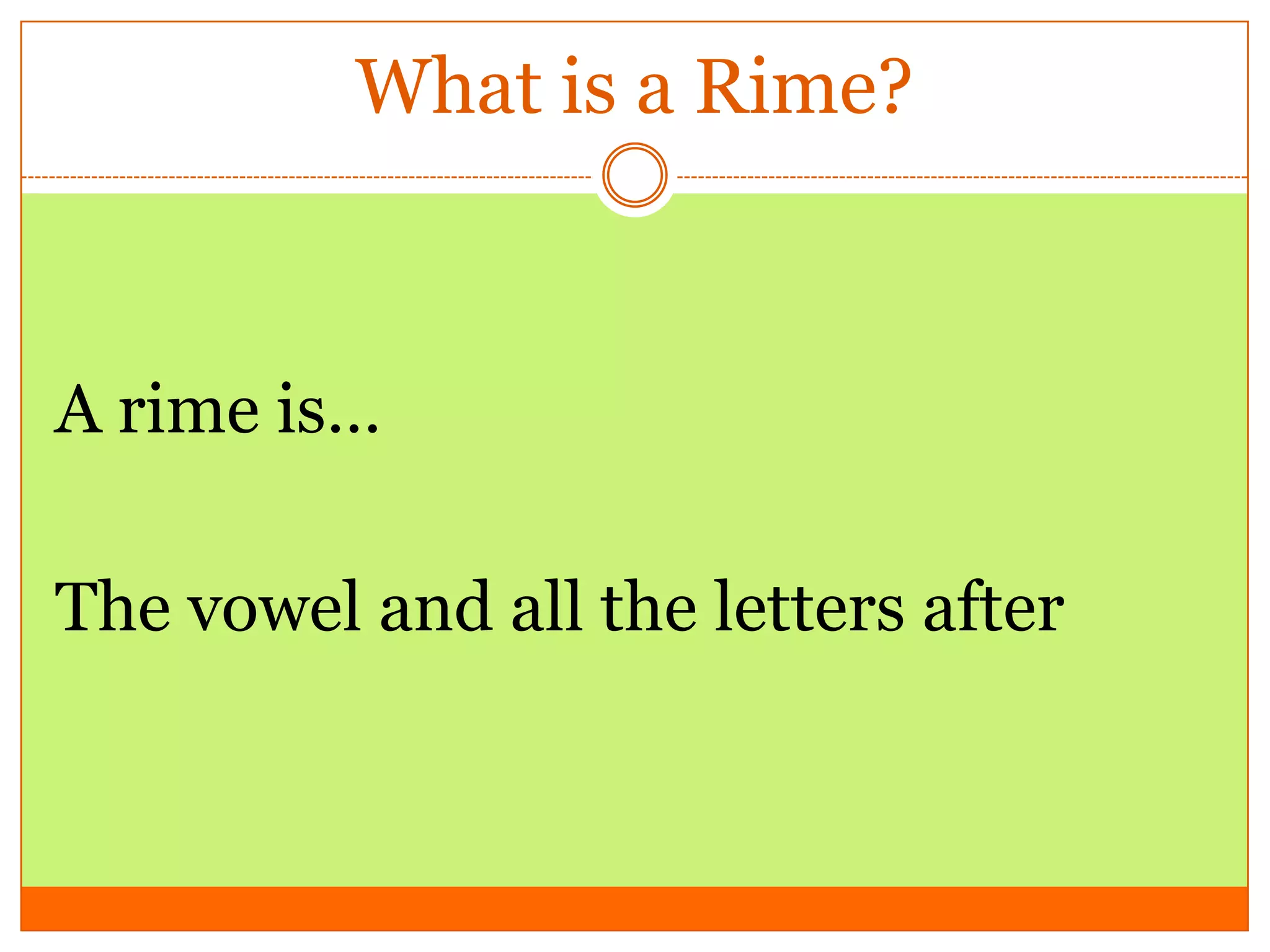 Onset and Rime | PPTX