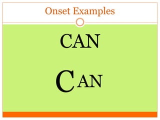 Onset and Rime | PPTX