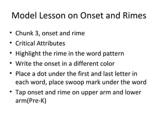 Onset and rime powerpoint | PPT