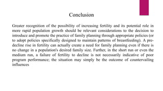 Onset of fertility transition by Tim Dyson and Mike Murphy | PPTX