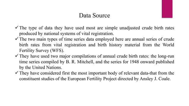 Onset of fertility transition by Tim Dyson and Mike Murphy | PPT