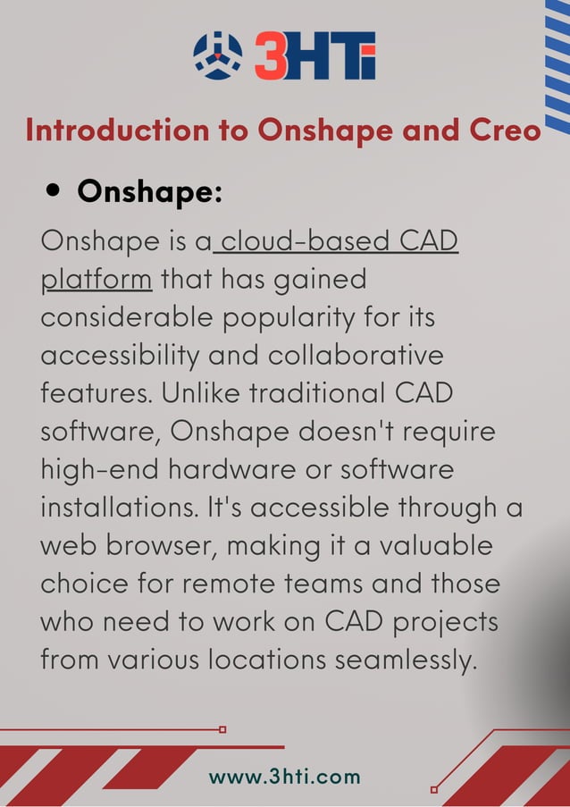 Onshape vs. Creo 10.0 A Comprehensive Comparison.pdf | Computer Software and Applications ...