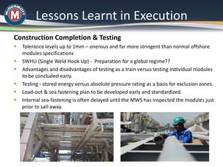 Onshore modules construction – a fabricator’s view | PDF