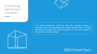 Onshoring as an outsourcing strategy | PPTX