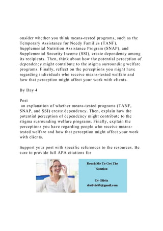 onsider whether you think means-tested programs, such as the Tem.docx