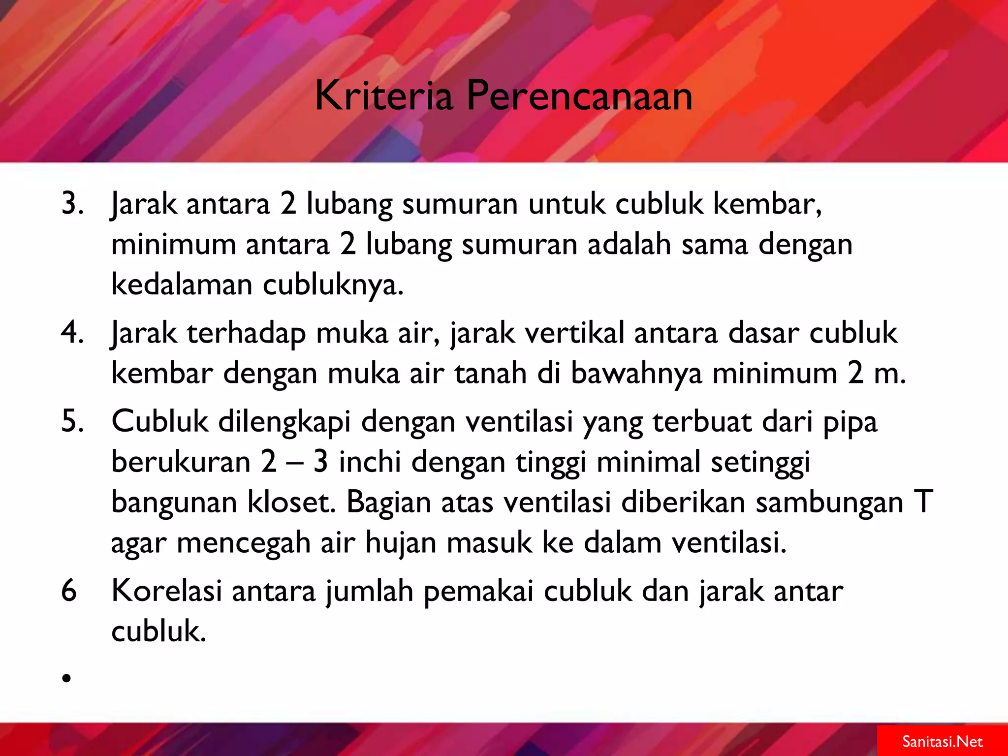 Sistem Pengelolaan Air Limbah Sistem Setempat - Cubluk Kembar ...