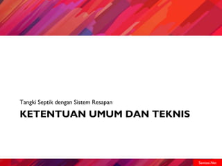 Onsite c1 tangki septik - perencanaan | PDF