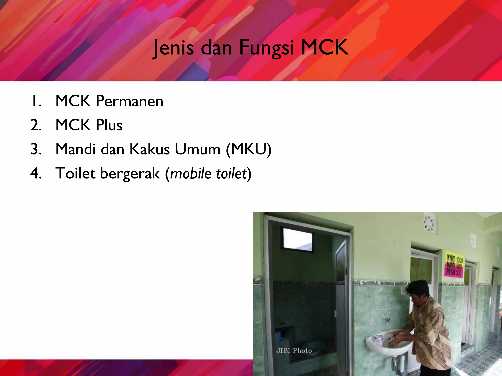 Sistem Pengelolaan Air Limbah Sistem Setempat - MCK Umum - Perencanaan Teknis | PDF