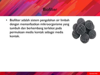 Sistem Pengelolaan Air Limbah Sistem Setempat -Biofilter - Perencanaan ...