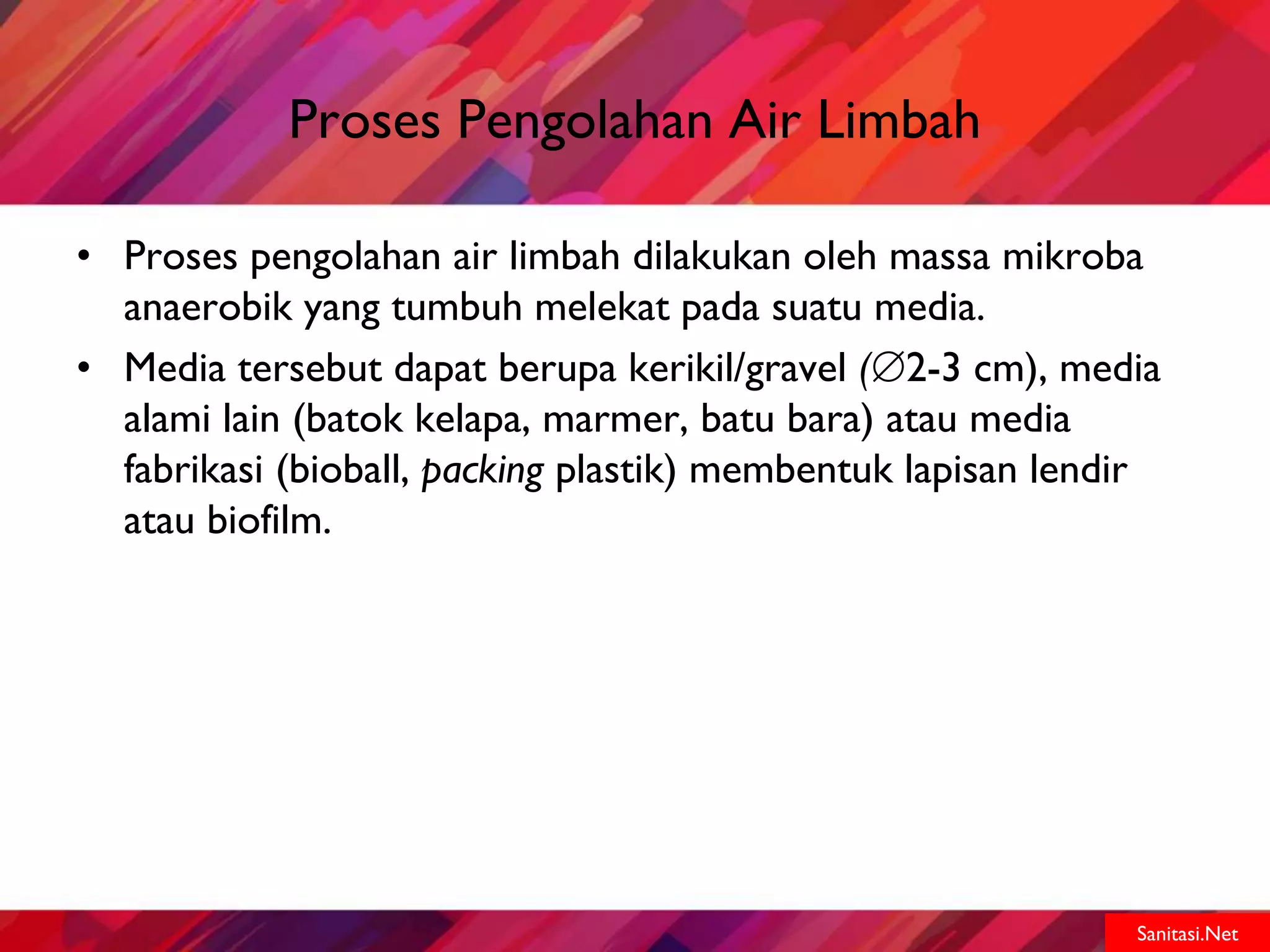 Sistem Pengelolaan Air Limbah Sistem Setempat - Upflow Anaerobic Filter ...