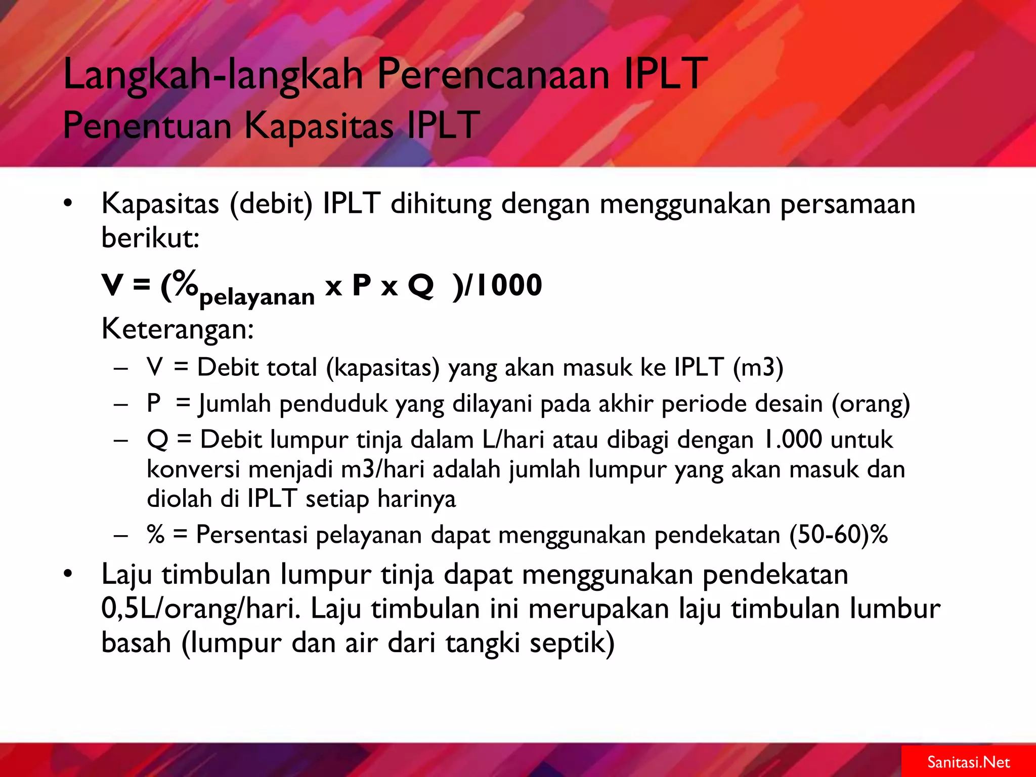 Sistem Pengelolaan Air Limbah Sistem Setempat - Perencanaan Instalasi ...