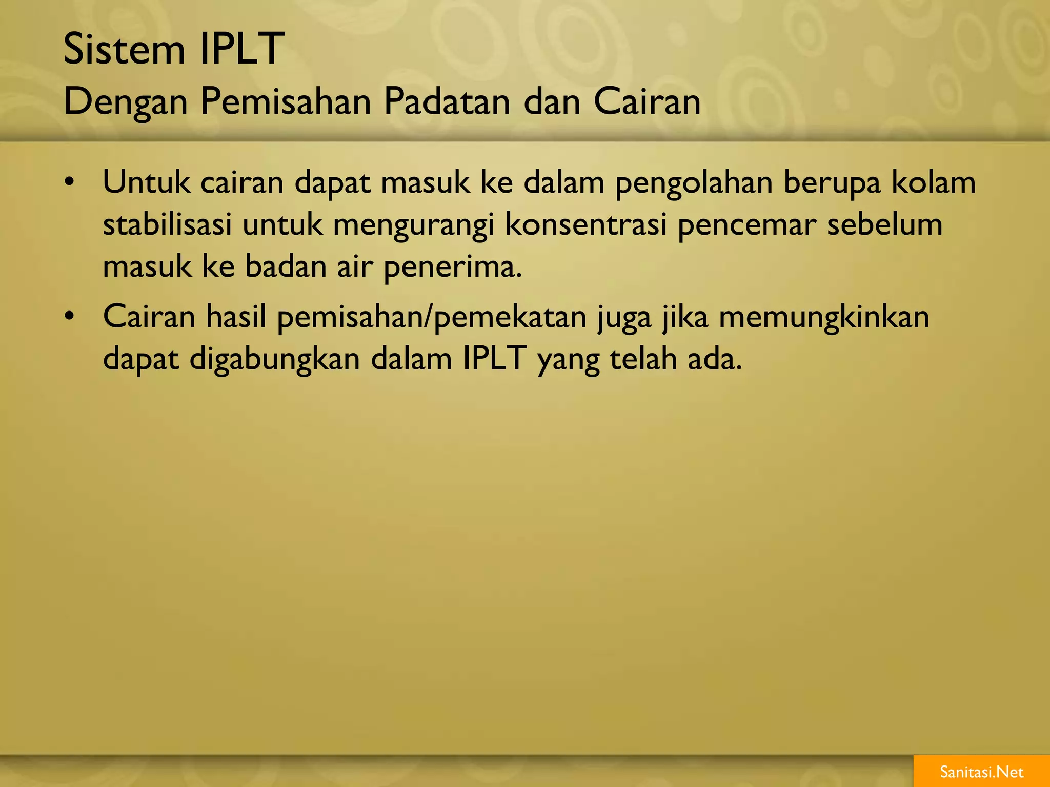 Perencanaan Teknis IPLT - Unit Pengolahan | PDF