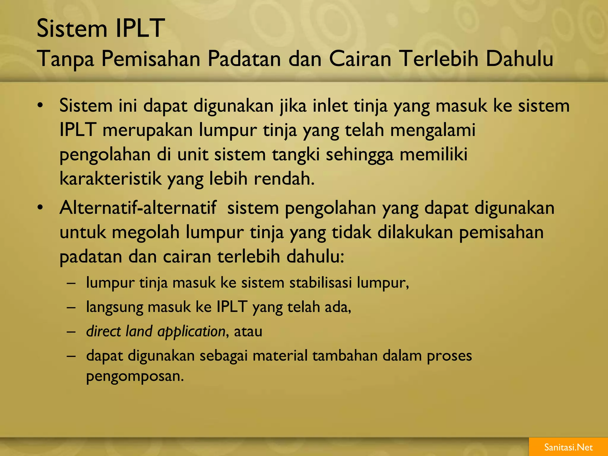Perencanaan Teknis IPLT - Unit Pengolahan | PDF
