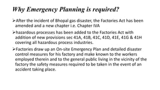 On site and offsite emergency plans on chemical | PPTX