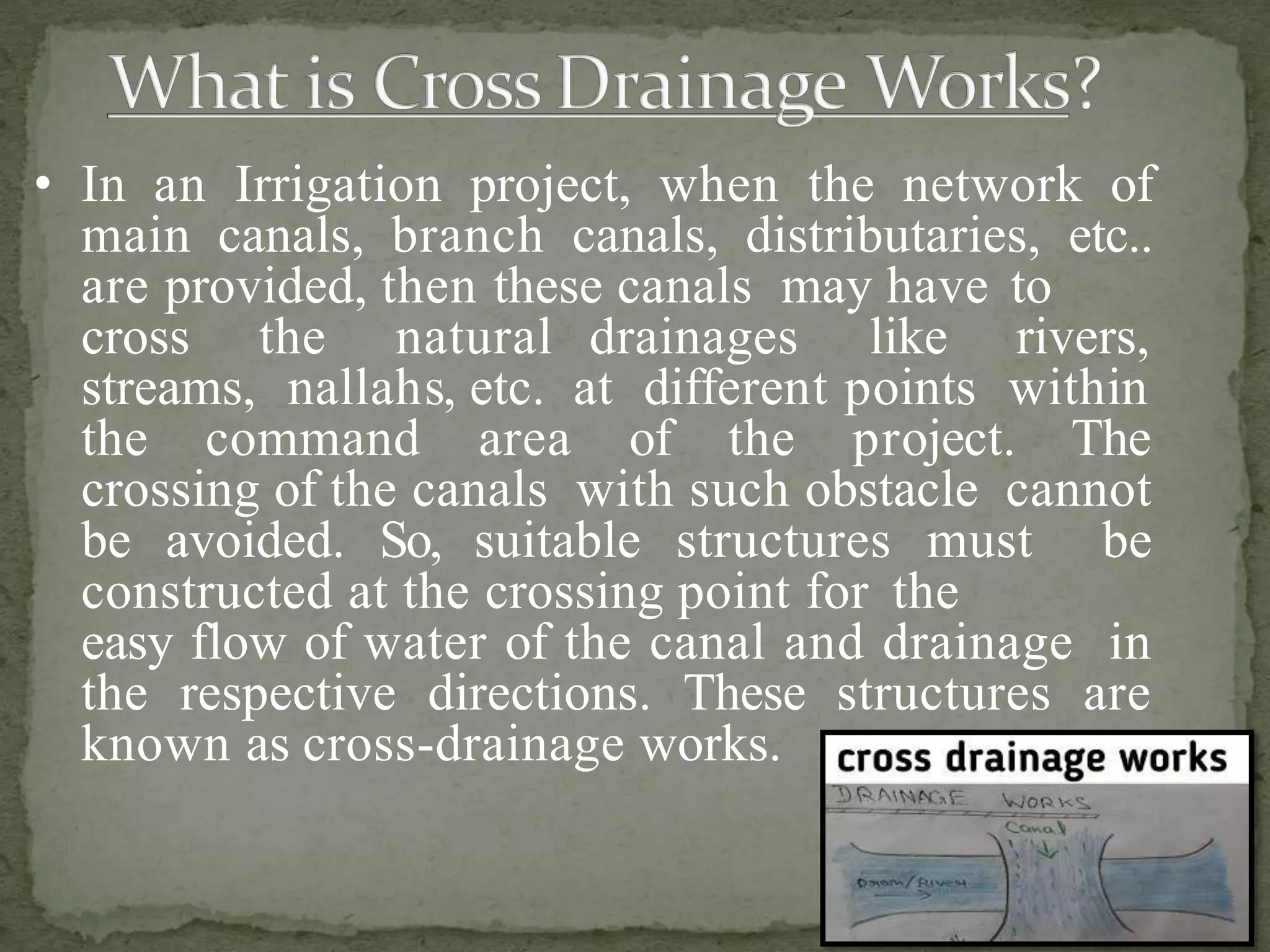unit 4 vsem cross drainage works & srturcture water resource ...