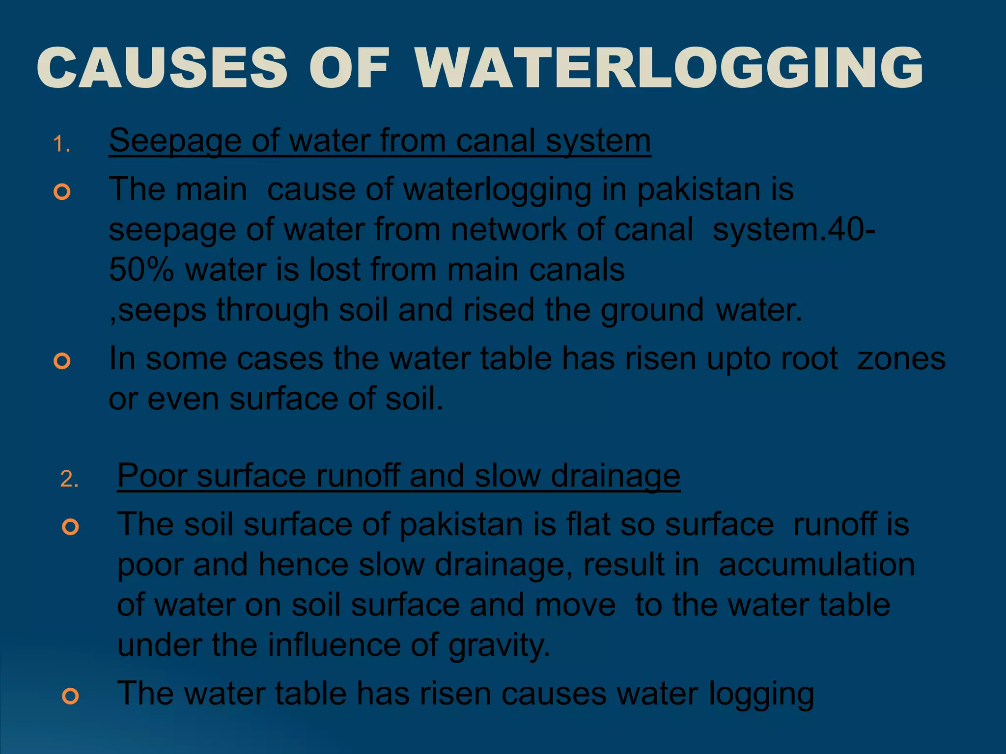 Waterlogging Types & Causes of Waterlogging Effects & its control ...