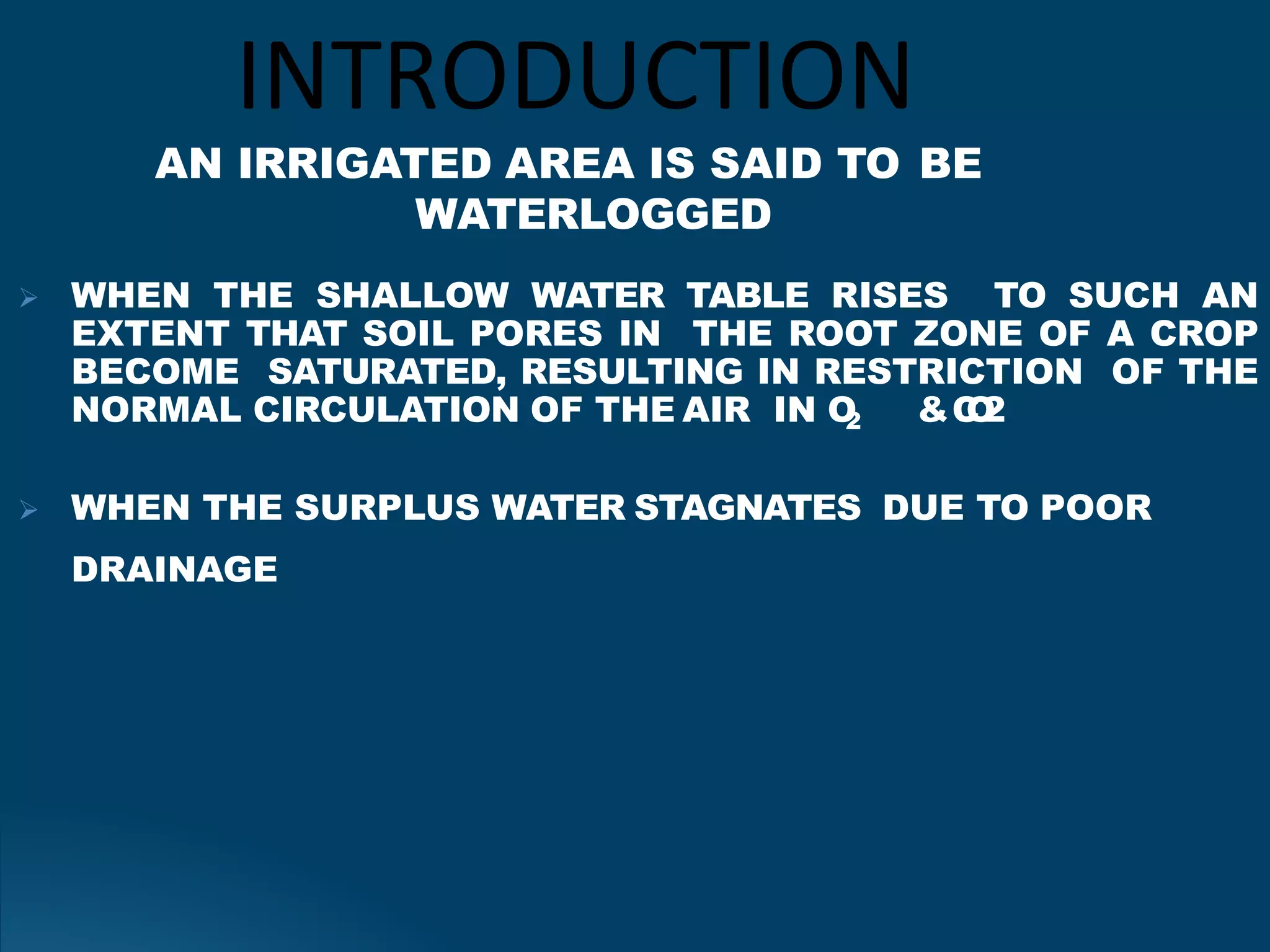 Waterlogging Types & Causes of Waterlogging Effects & its control ...