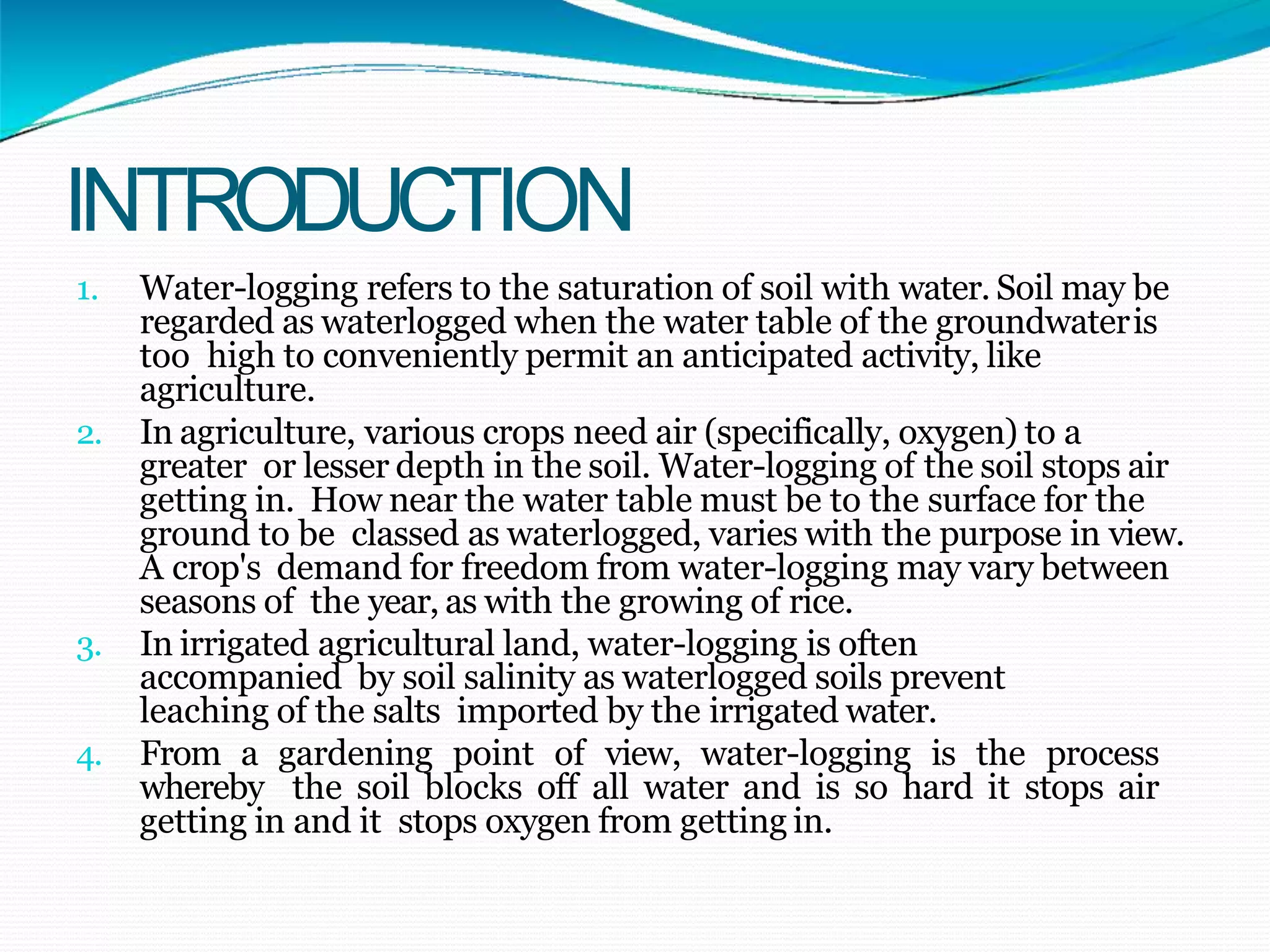 Waterlogging Types & Causes of Waterlogging Effects & its control ...