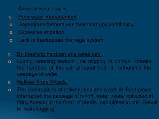 Waterlogging Types & Causes of Waterlogging Effects & its control ...