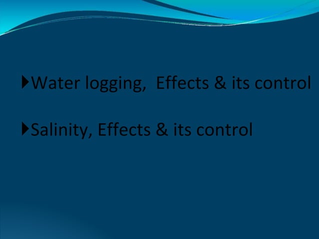Waterlogging Types & Causes of Waterlogging Effects & its control ...