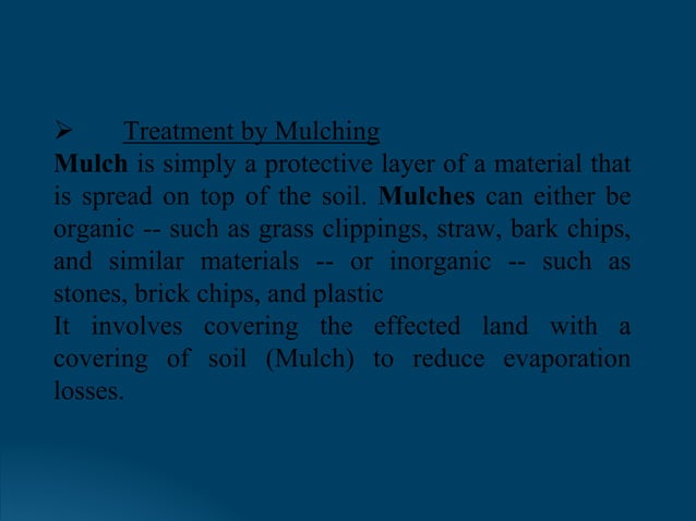 Waterlogging Types & Causes of Waterlogging Effects & its control Salinity Effects with figure ...