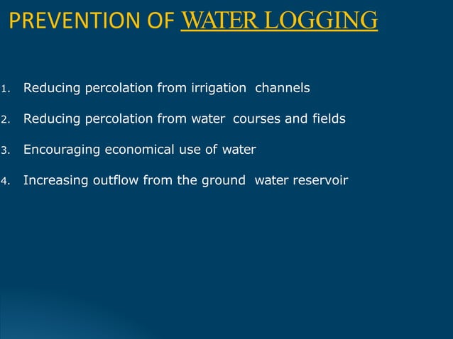 Waterlogging Types & Causes of Waterlogging Effects & its control ...