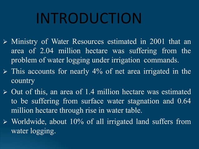 Waterlogging Types & Causes of Waterlogging Effects & its control ...