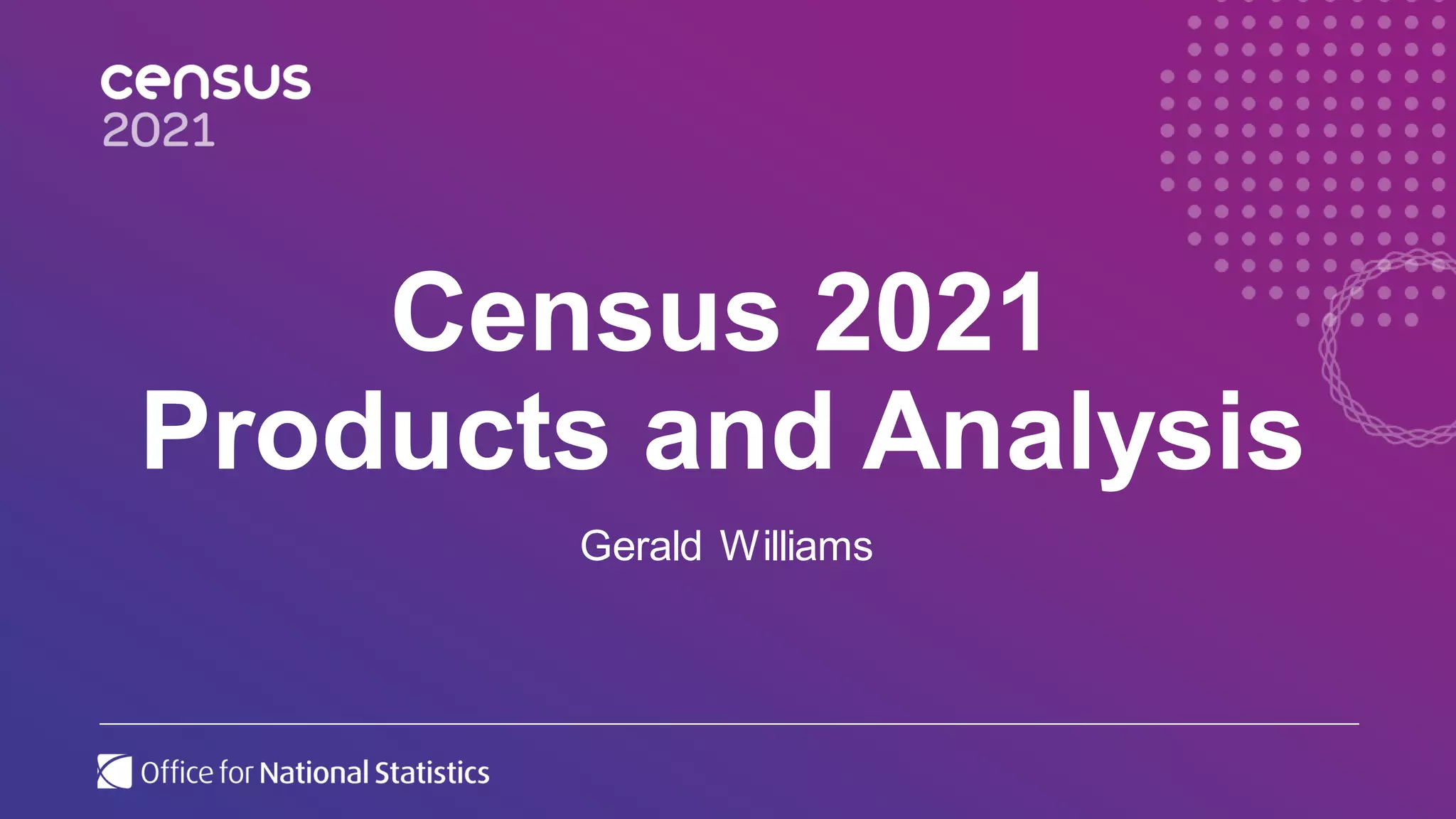 ONS Local presents: Census 2021, products and analysis | PDF