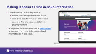 ONS Local presents: Census 2021, products and analysis | PDF