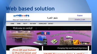 Hajj and Umrah Software and Passport Reader | PPTX | Travel