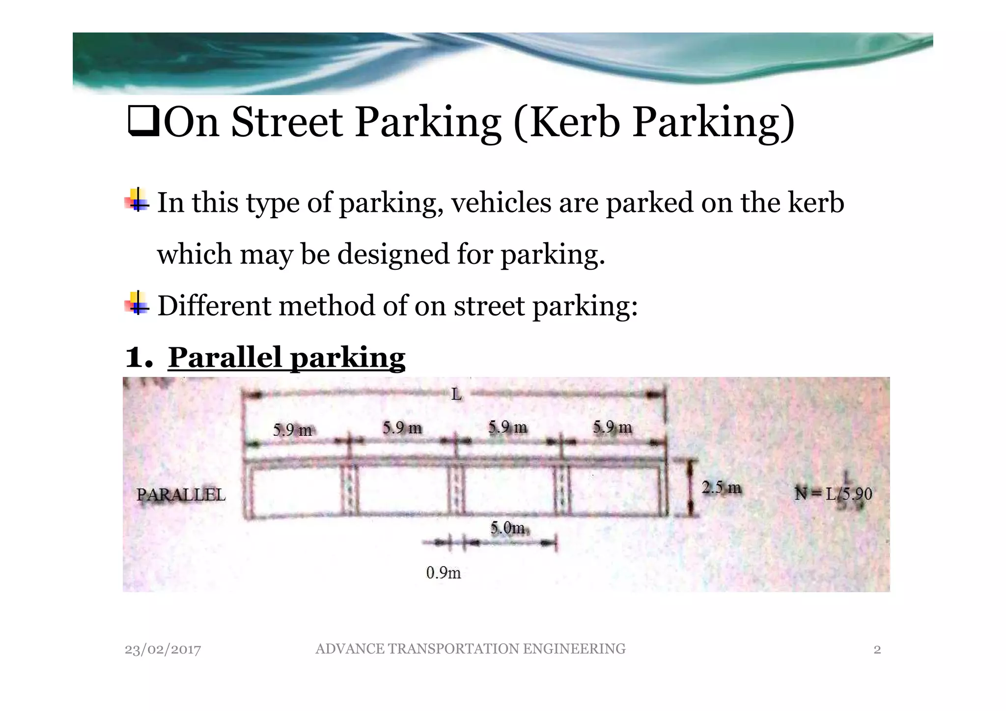 On street and off street parking | PDF