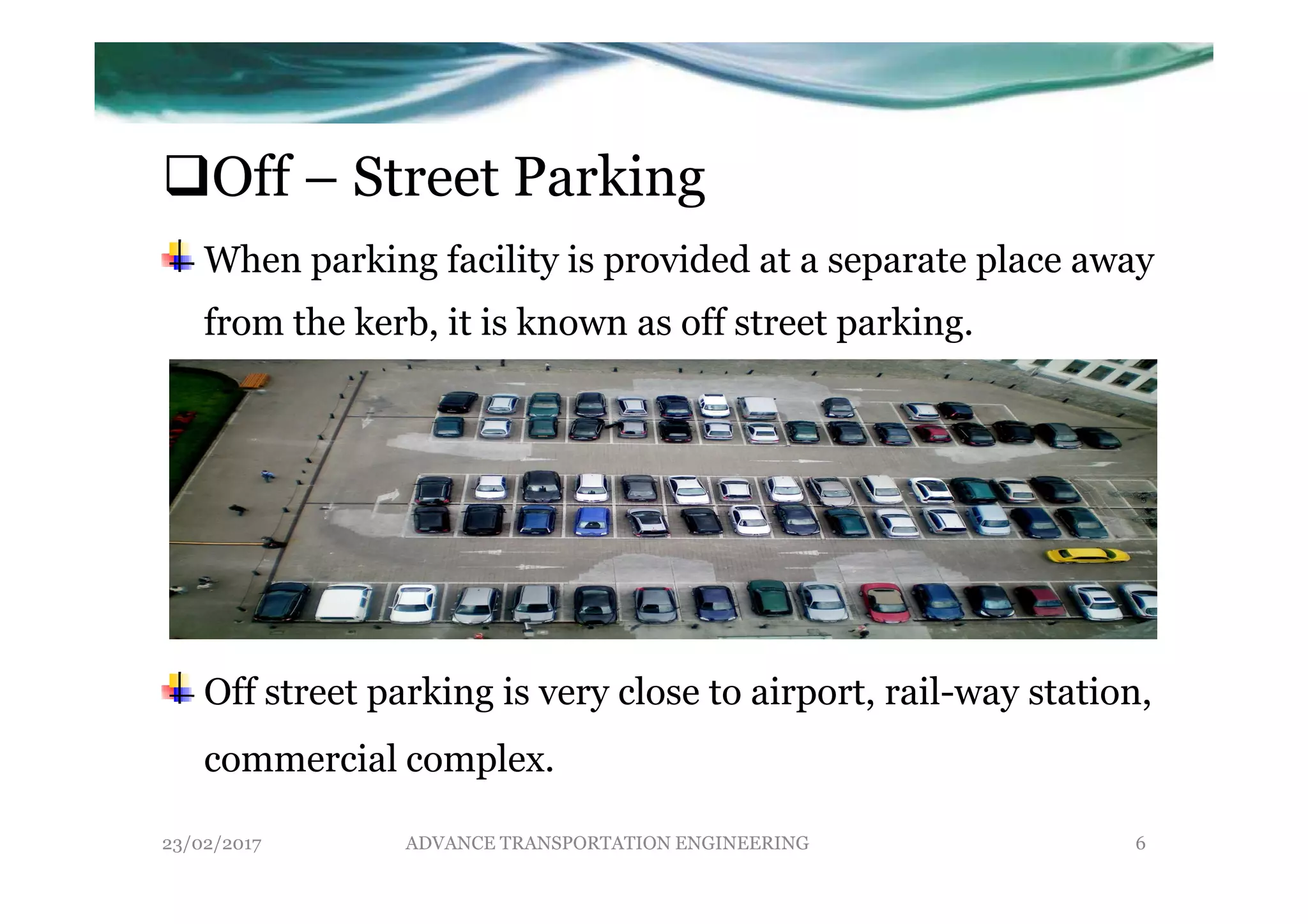 On street and off street parking | PDF