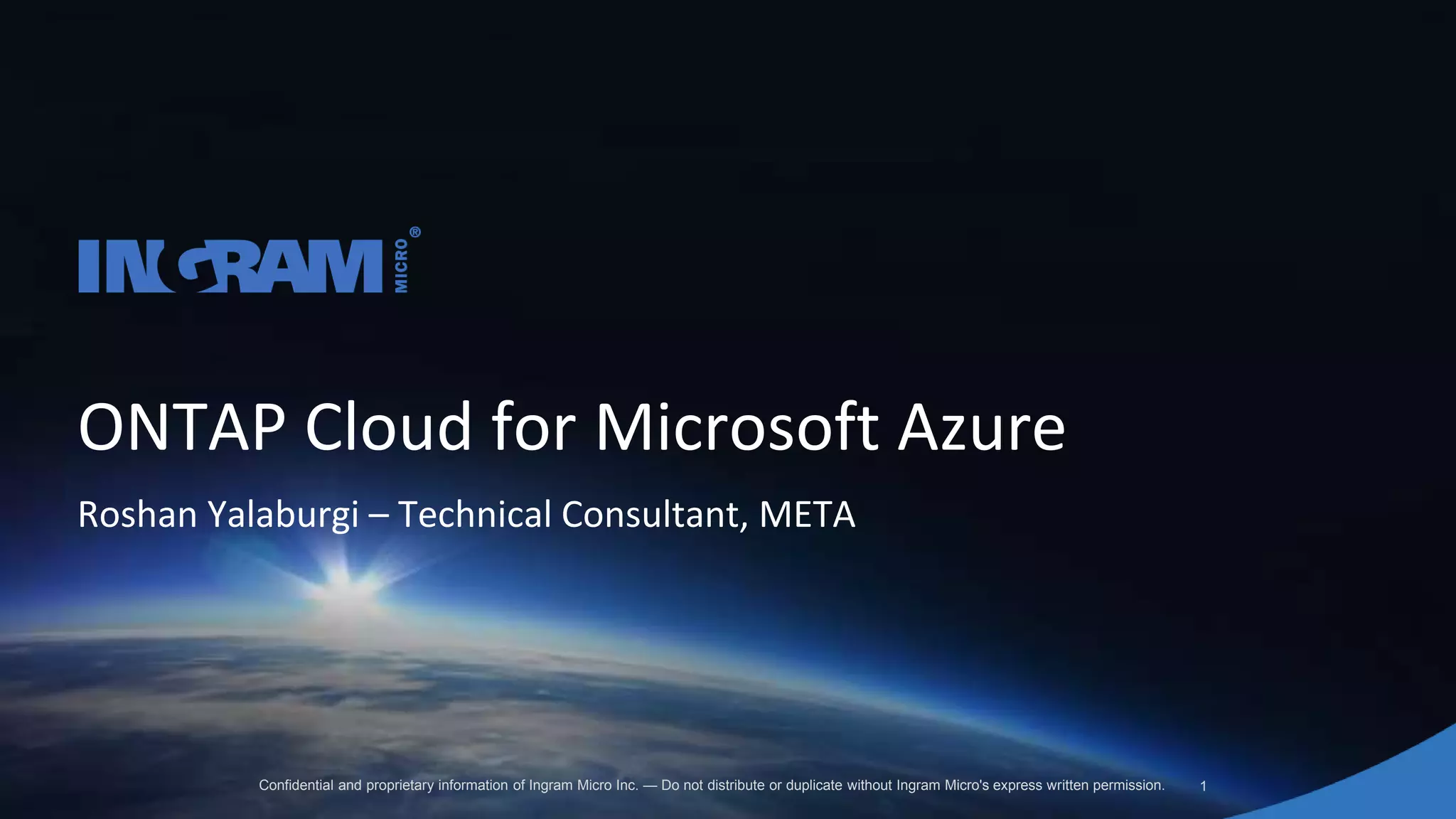 Netapp ONTAP cloud for microsoft azure | PPTX