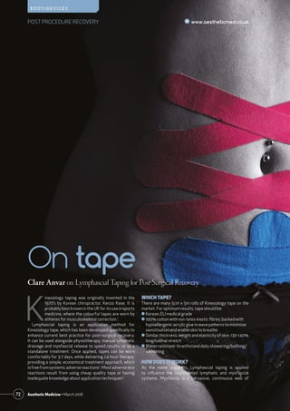 Lymphascial Kinesiotaping for Post-Surgical Recovery written by Clare ...