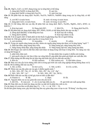 On tap hoa hoc lop 10 | PDF