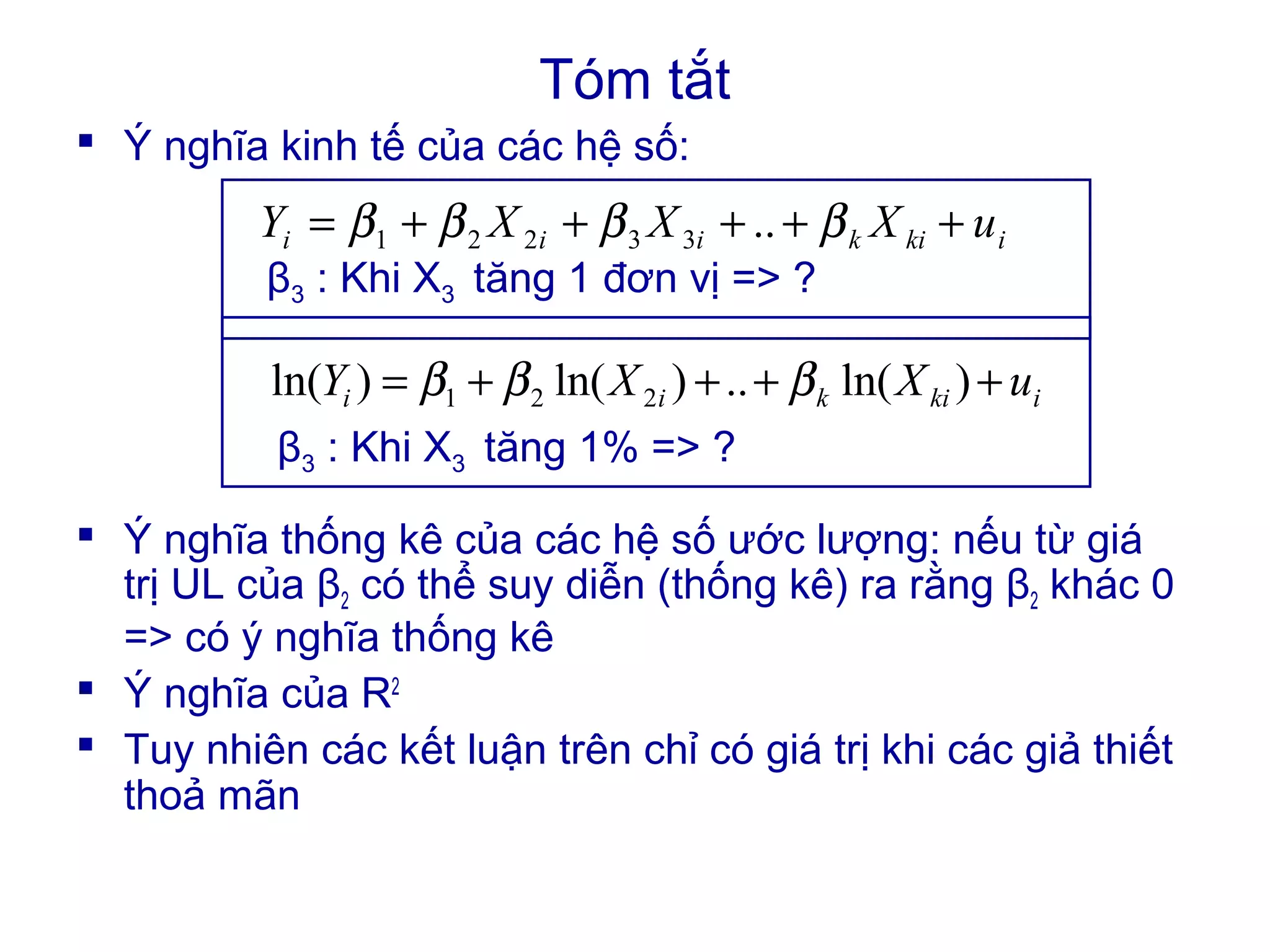 On tap kinh te luong co ban | PPT