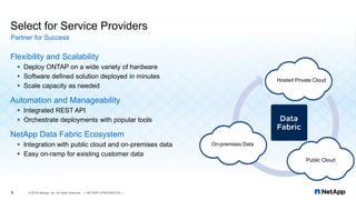 NetApp ONTAP Select for Service Providers | PPTX | Cloud Computing | Internet