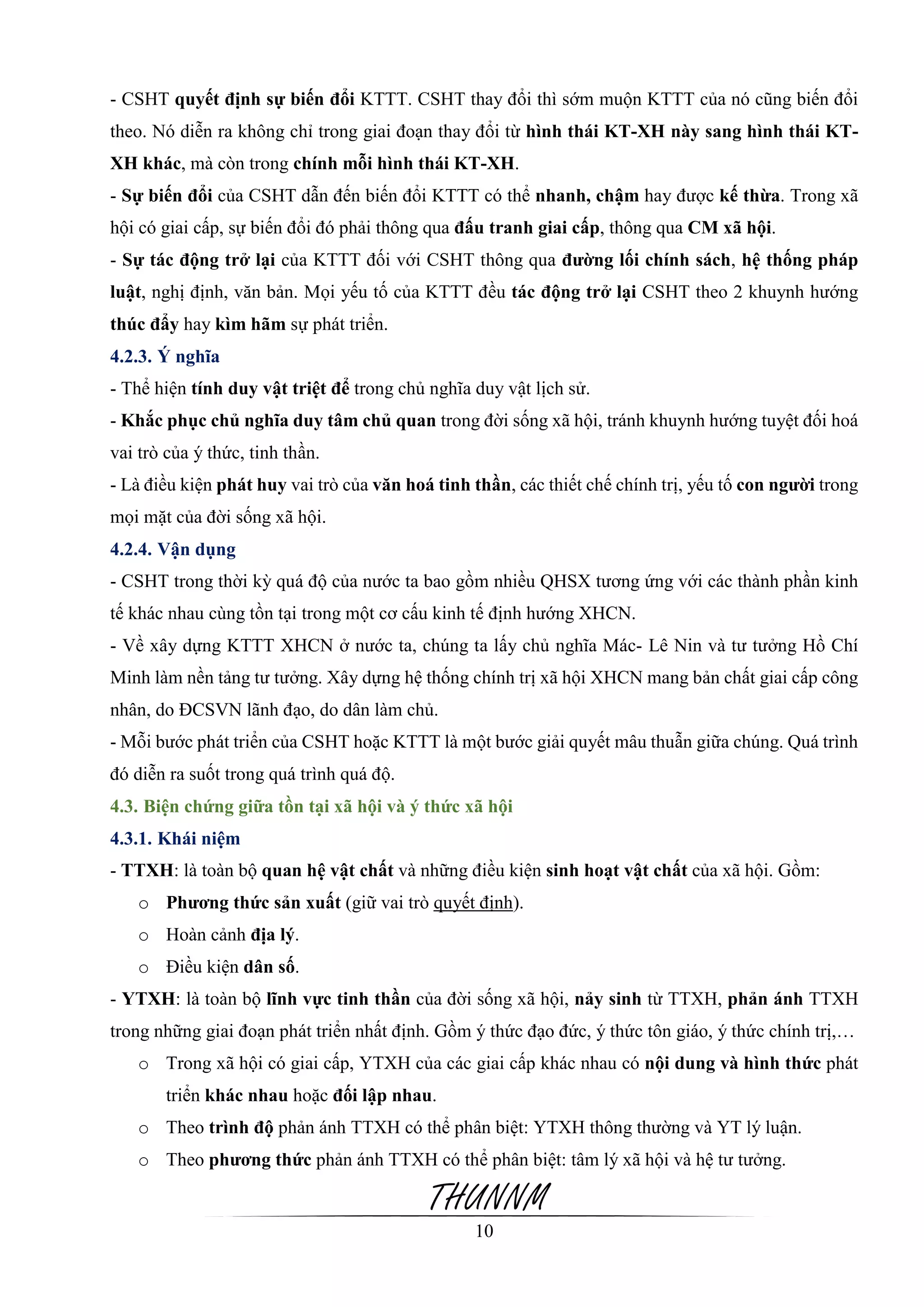 Đề cương cuối kỳ môn Triết Cao học - Bách Khoa HCMUT | PDF