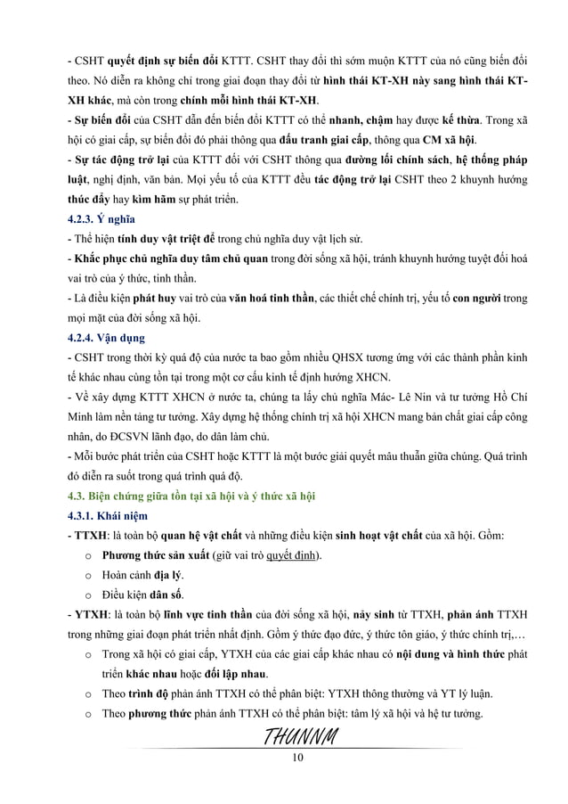 Đề cương cuối kỳ môn Triết Cao học - Bách Khoa HCMUT | PDF