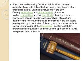 The history of Common Law | PPTX