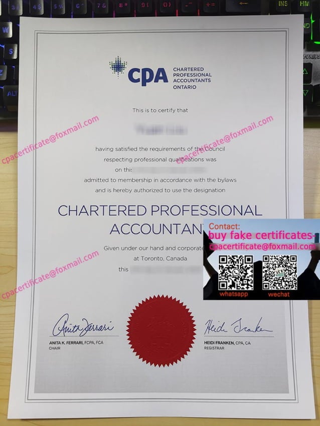 Ontario CPA certificate | PDF